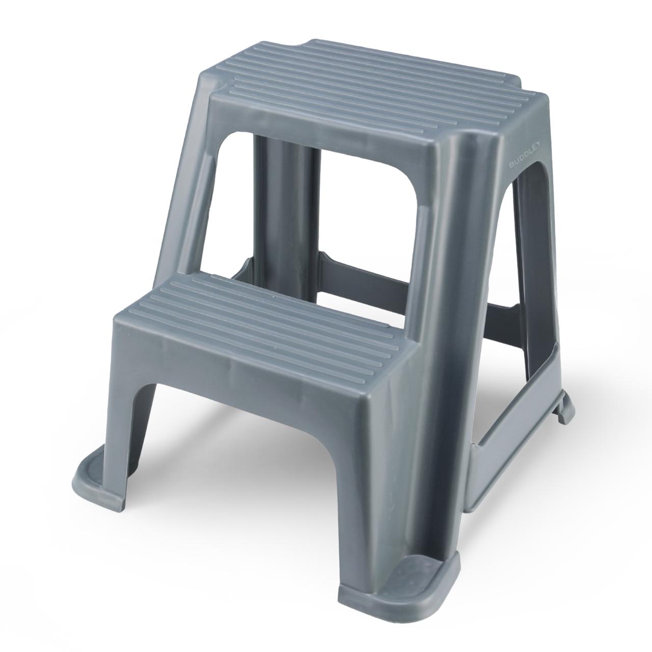 Step stool grey - stable and light - | BUDDLEY - BUDDLEY
